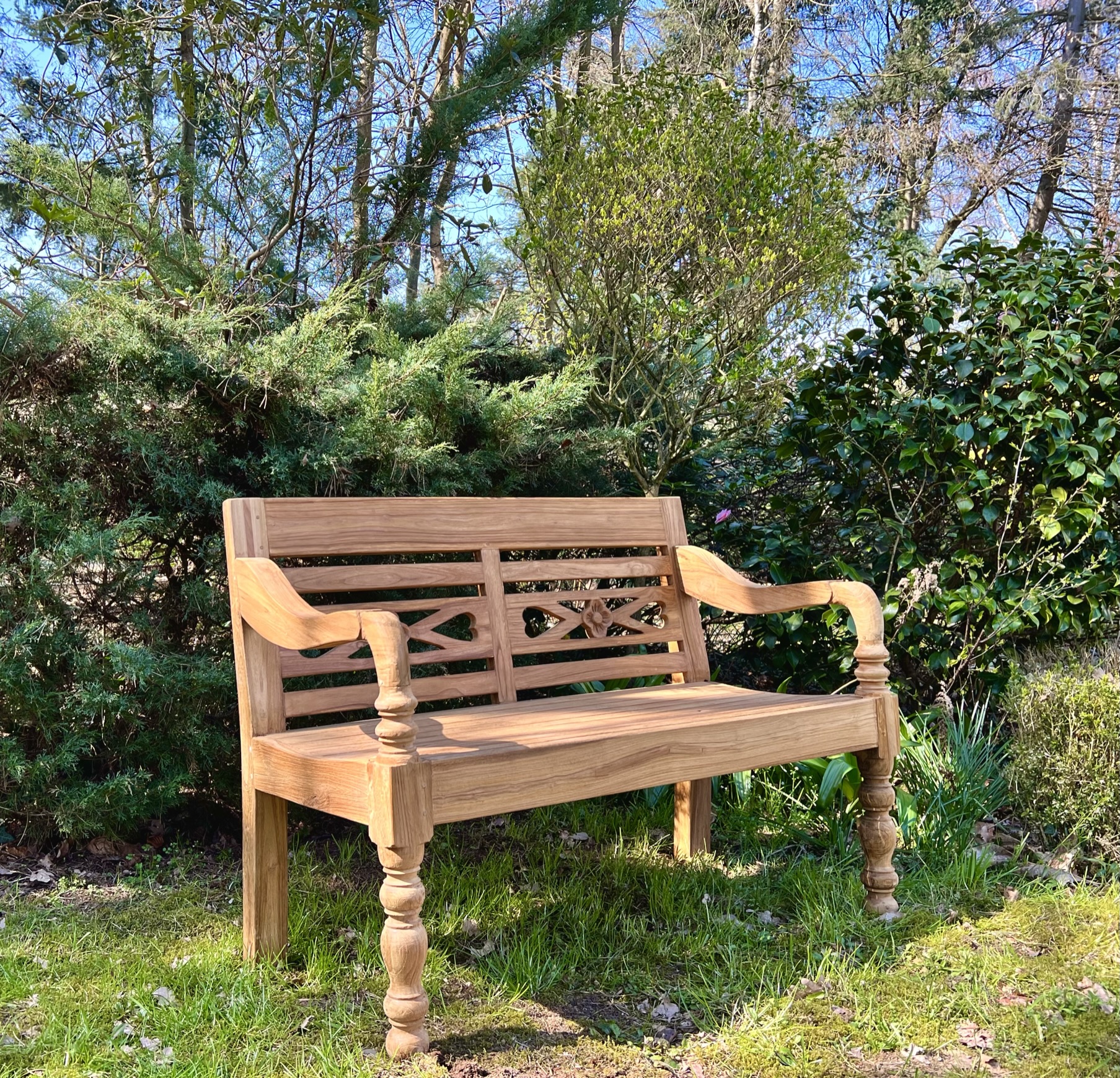 Teak stationsbanken/ tuinbanken 100/130/190 en 240 cm breed – Teak&White